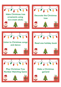 24 Fun Advent Calendar Activities for your kids – with a free Printable ...