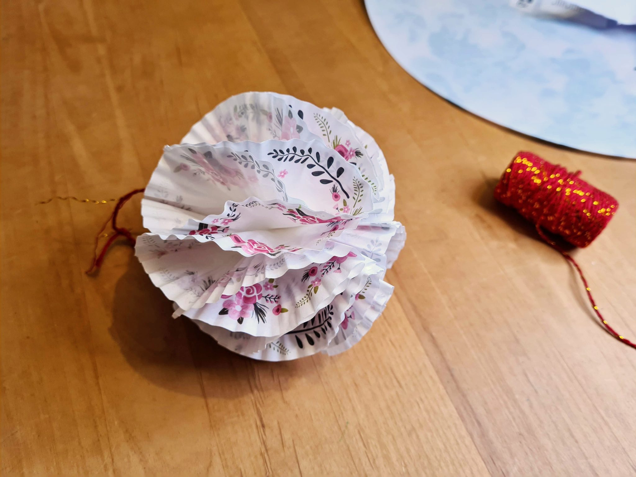 Cupcake liner Christmas tree ornament – Fun activity to do with kids ...