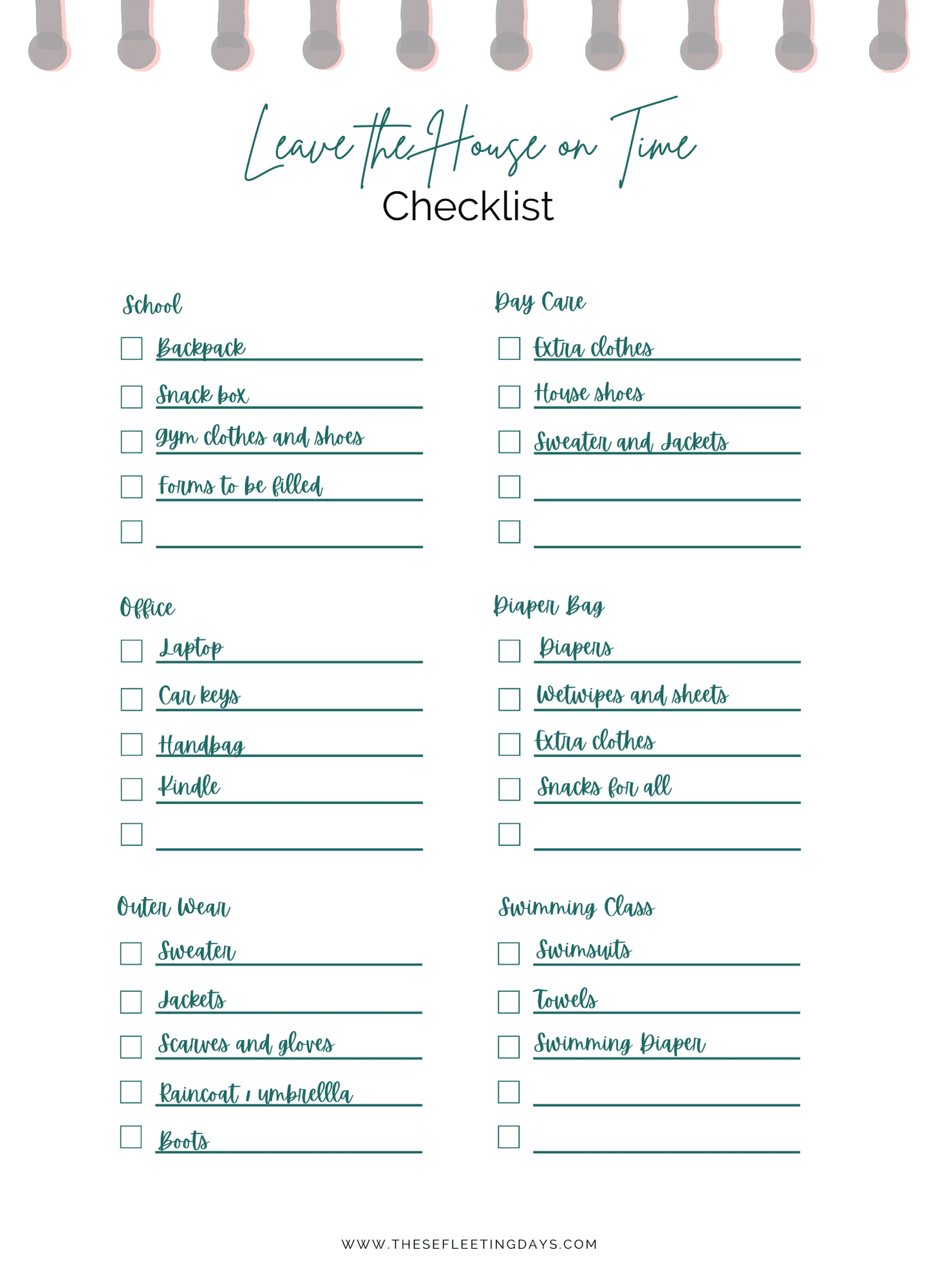 10 Tips For Leaving the House On Time With Little Kids – These Fleeting ...